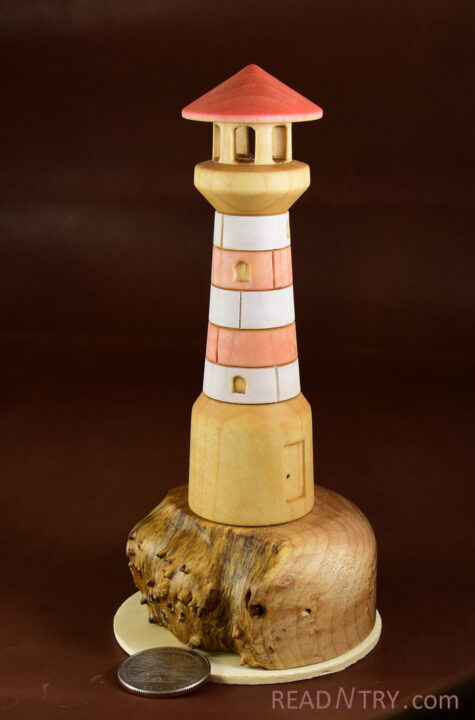 Woodturning a Lighthouse - READ N TRY