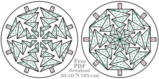 Fir Holiday Rosette Chip Carving Pattern (Free PDF)